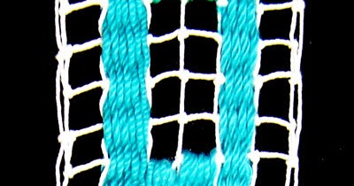 Knots Indeed: Square-mesh netting and the darning stitch - pattern one