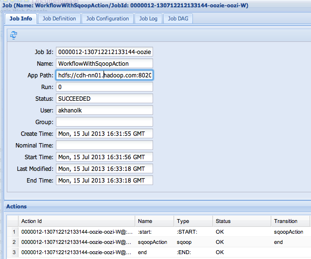 Hooked On Hadoop Apache Sqoop Part 5 Scheduling Sqoop Jobs In Oozie