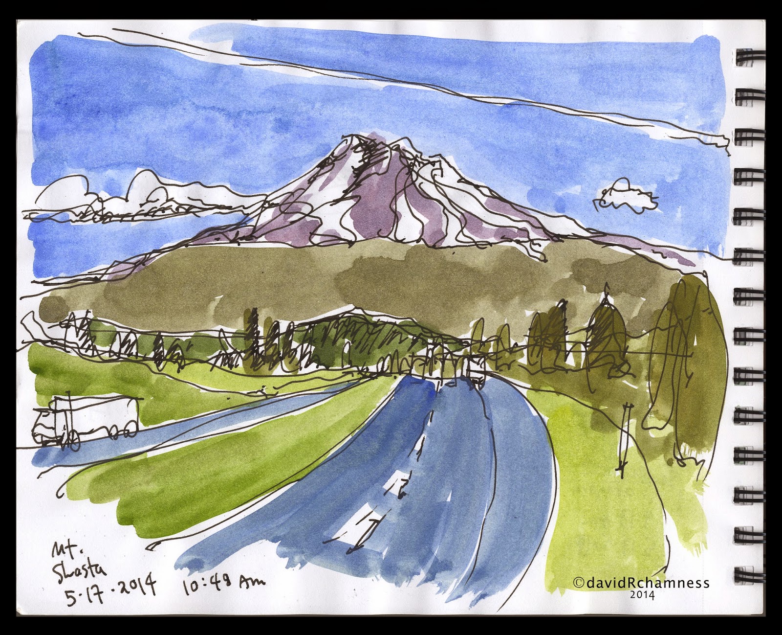 Chamness draw&paint: Road Trip to California: May 2014