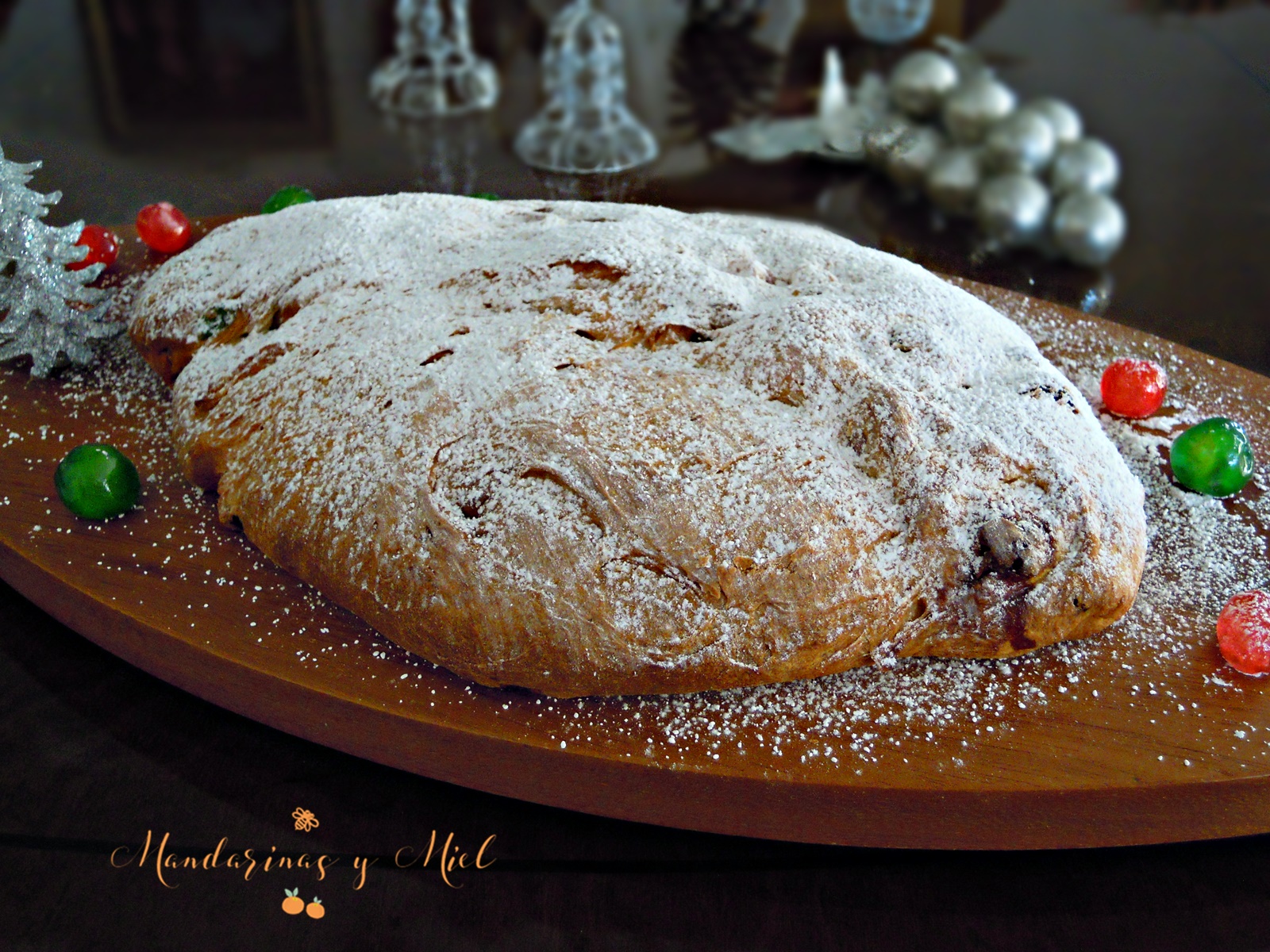 Stollen, pan dulce alemán de navidad | Mandarinas y miel