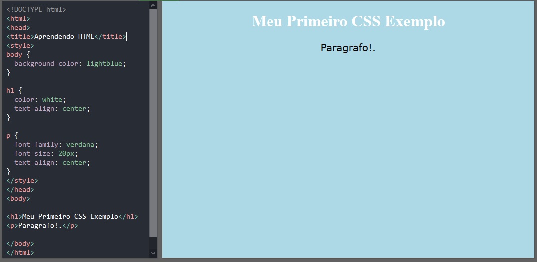 Integrando a página com estilos CSS