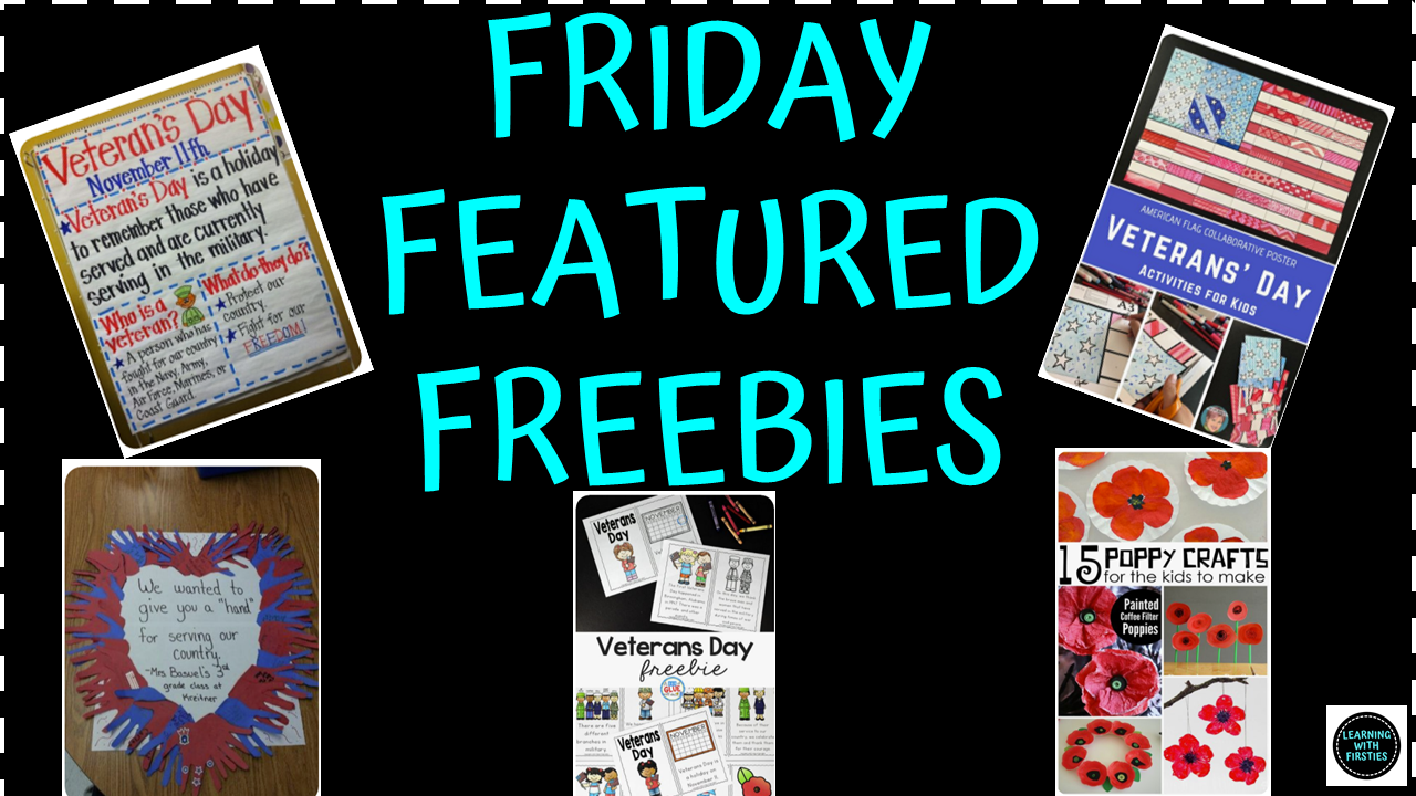 Learning with Firsties: Friday Featured Freebies - Veterans Day