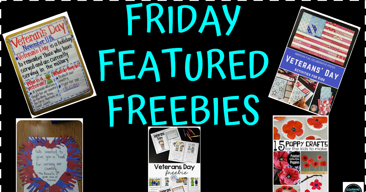 Learning with Firsties: Friday Featured Freebies - Veterans Day