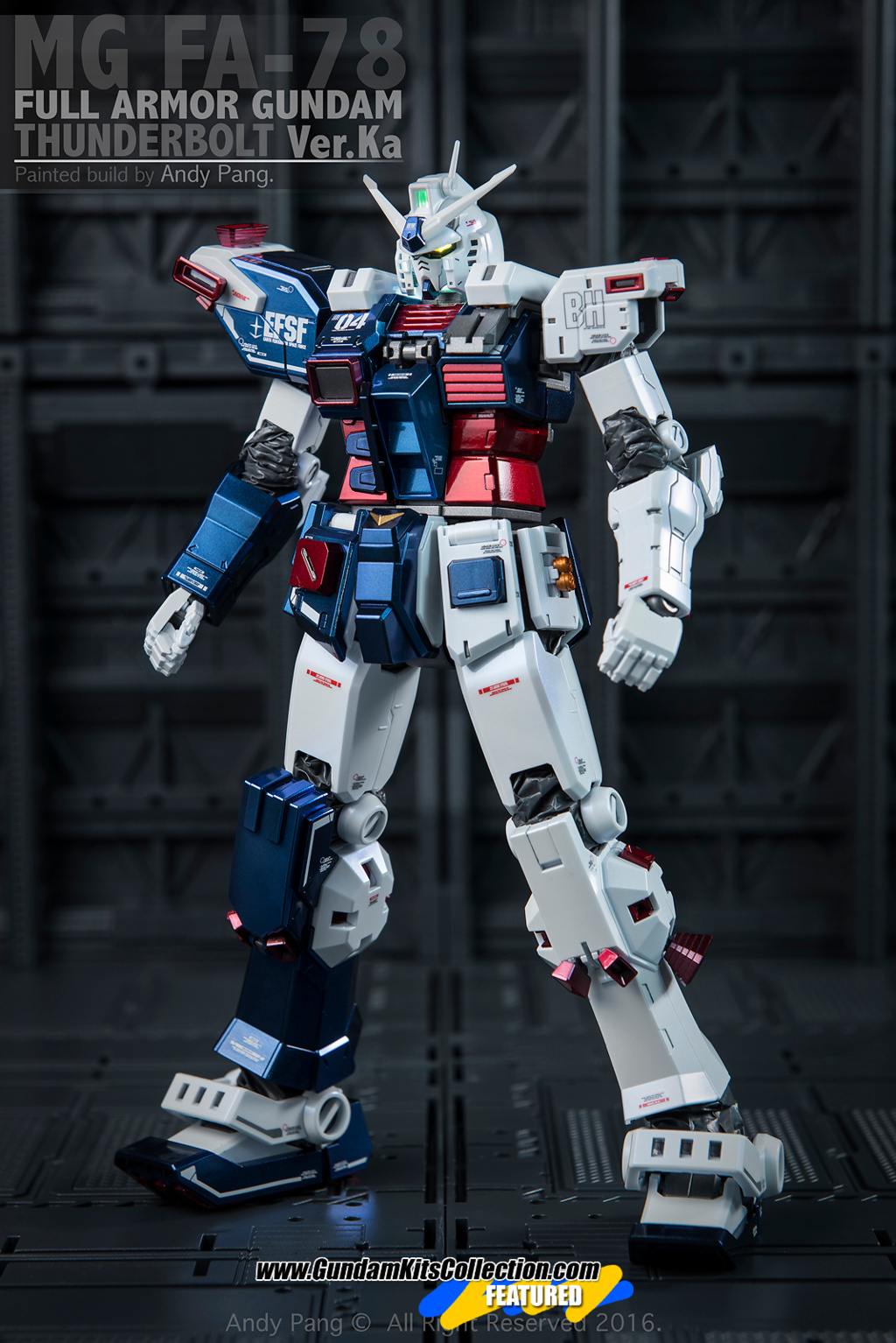 Painted Build: MG 1/100 Full Armor Gundam [Gundam Thunderbolt ver.] Ver ...