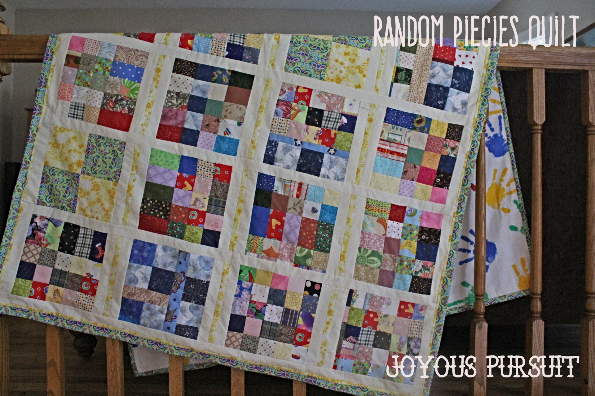 Joyous Pursuit: Random Pieces Quilt
