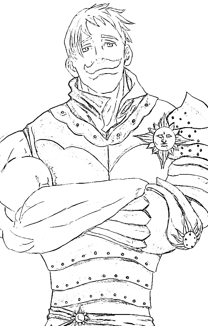 Escanor (Nanatsu no taizai) para colorear e imprimir