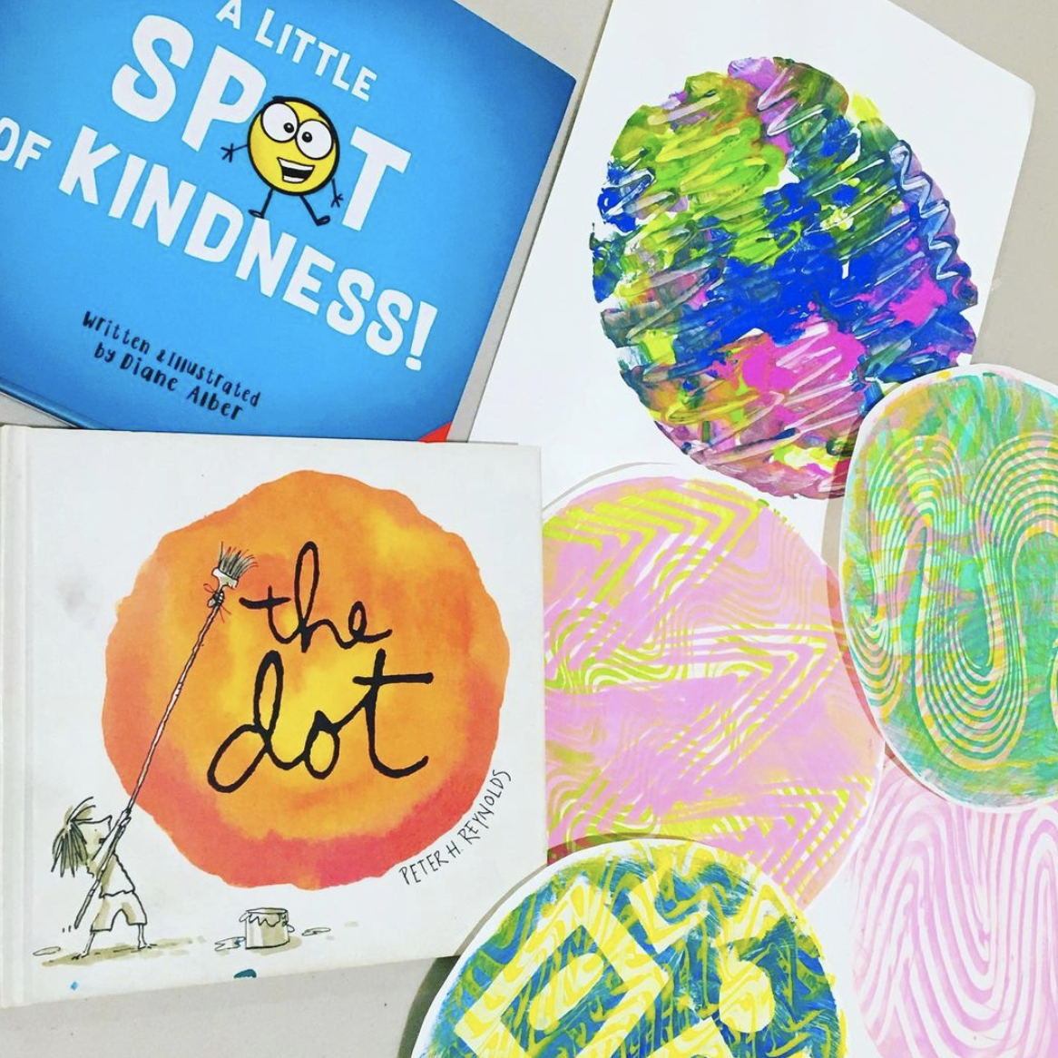 Cassie Stephens: Dot Day Art Lesson: Printing!