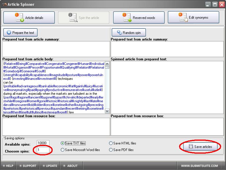 Free Download Article Spinner | Mastepa