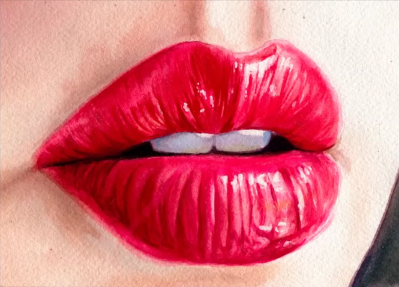 25+ Mind Blowing Luscious Lips Paintings
