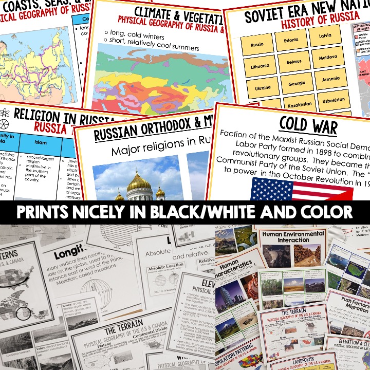 World Geography Anchor Charts, Word Walls, Bellringers, Gallery Walks ...