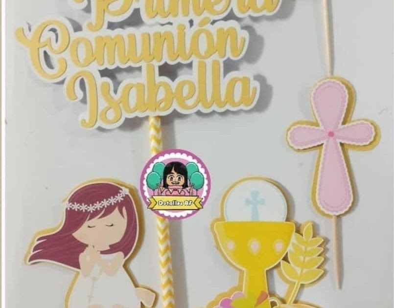 Topper Primera Comunión Isabella - Mis Toppers Tus Toppers
