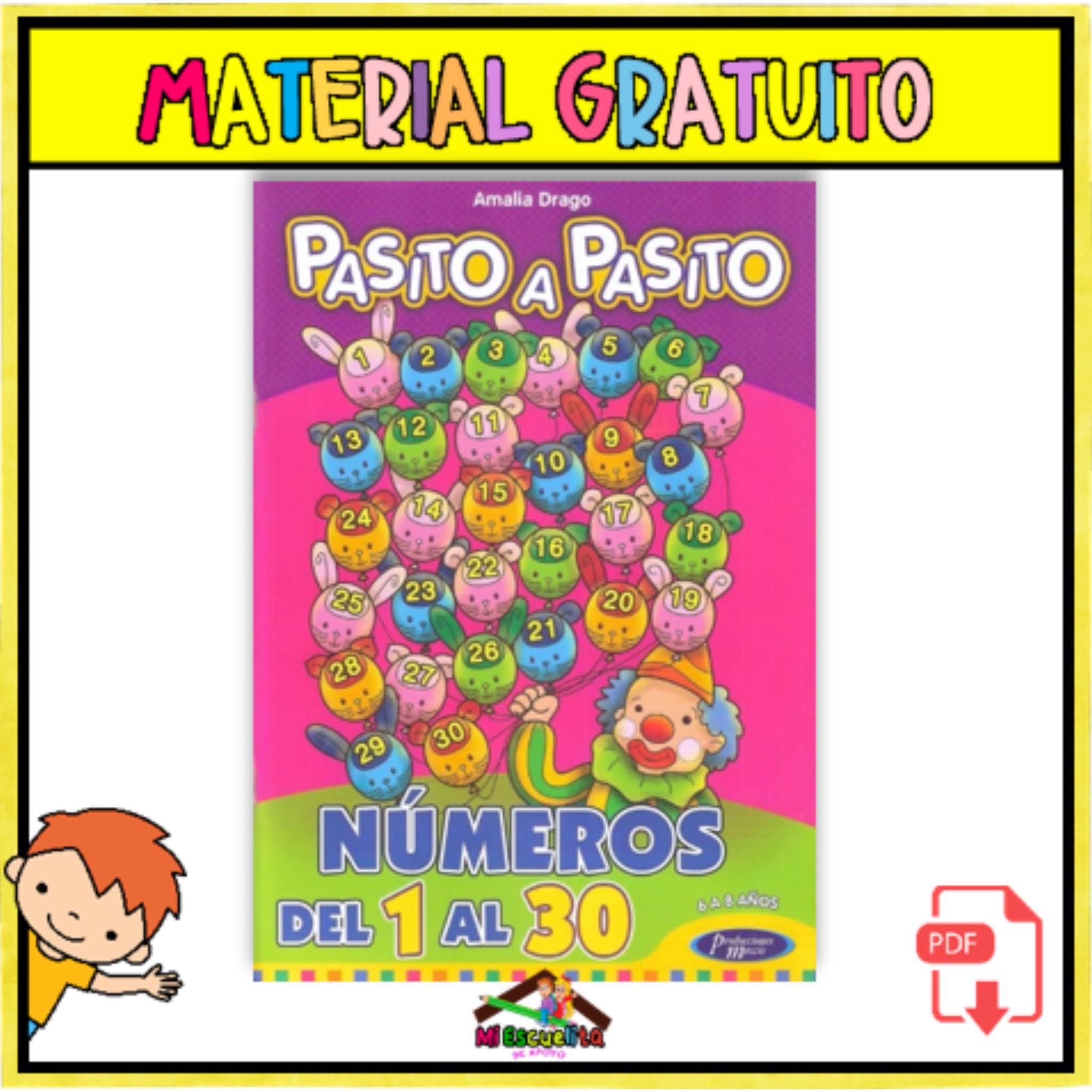 paso a pasito números del 1 al 30