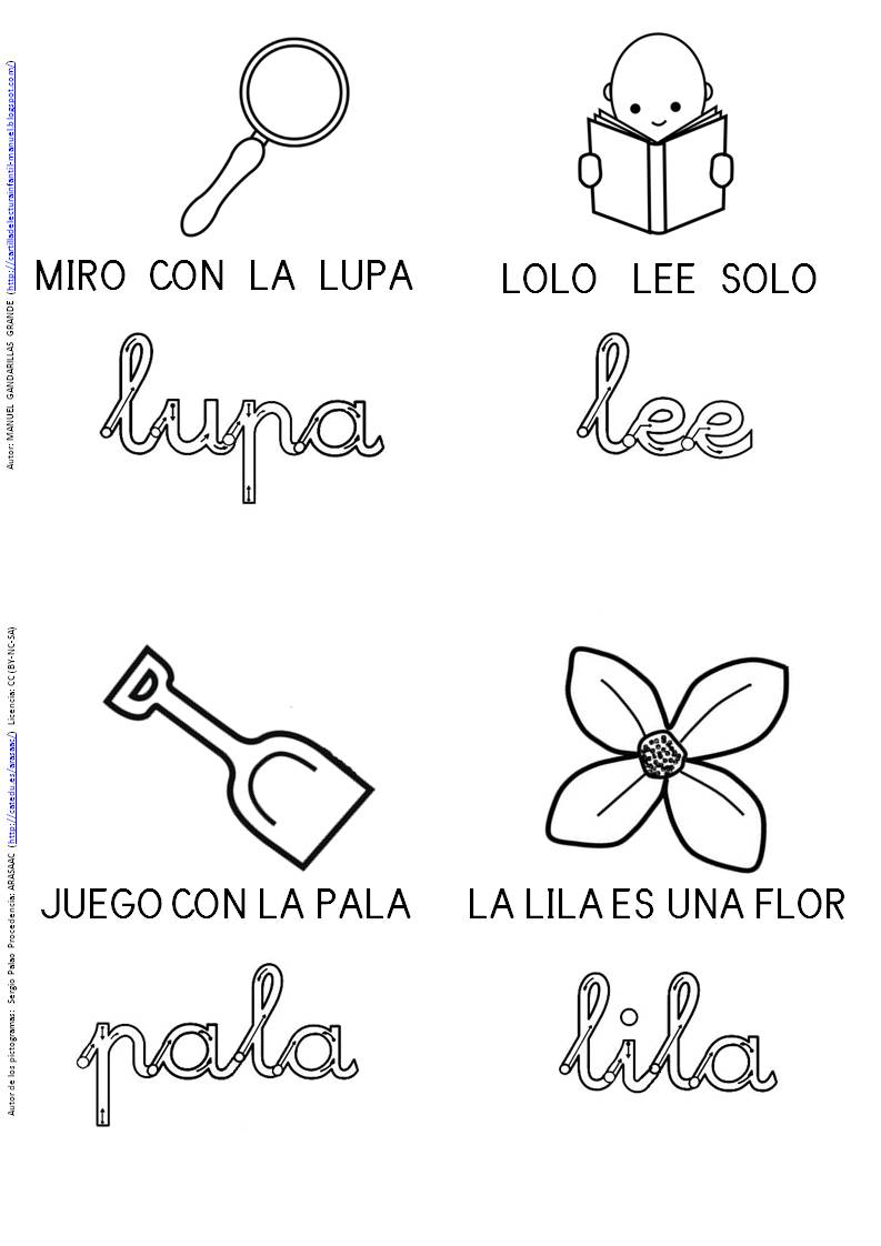 CARTILLA DE LECTURA INFANTIL : 3 L l ESCRITURA LECTURA LIBRITO