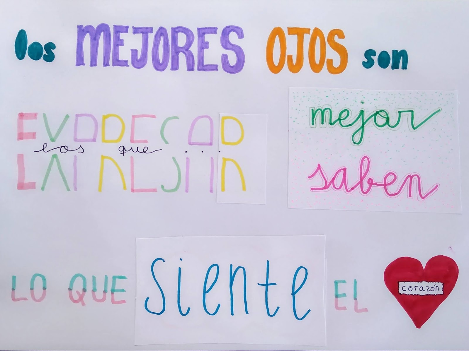 Nuestro club de lectura: POEMAS CON LETTERING 1ºA