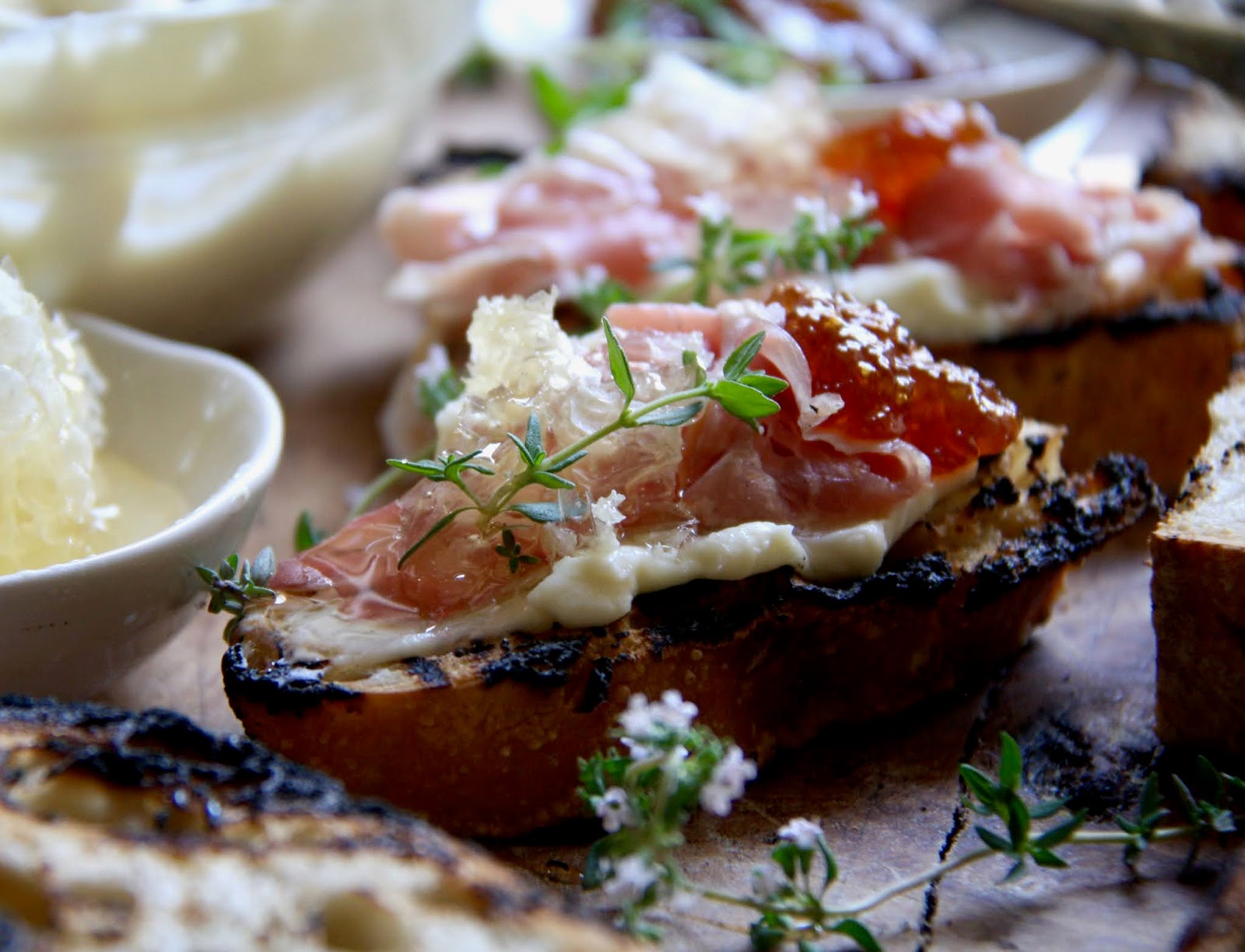 salted sugared spiced™: Whipped Honey Ricotta Crostini
