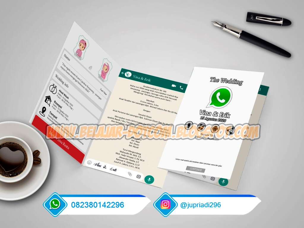 30 Download Desain Undangan Custome Format Psd Minimalis - Kumpulan ...
