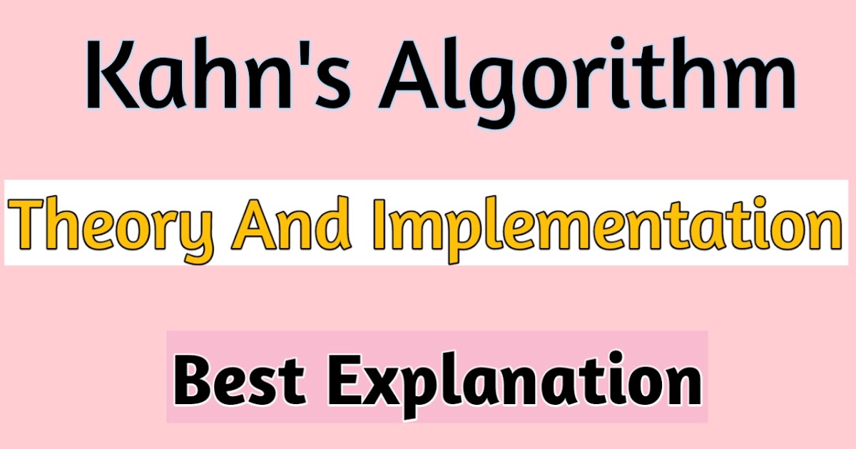 Kahns Topological Sort Algorithm Theory And Implementation In Java
