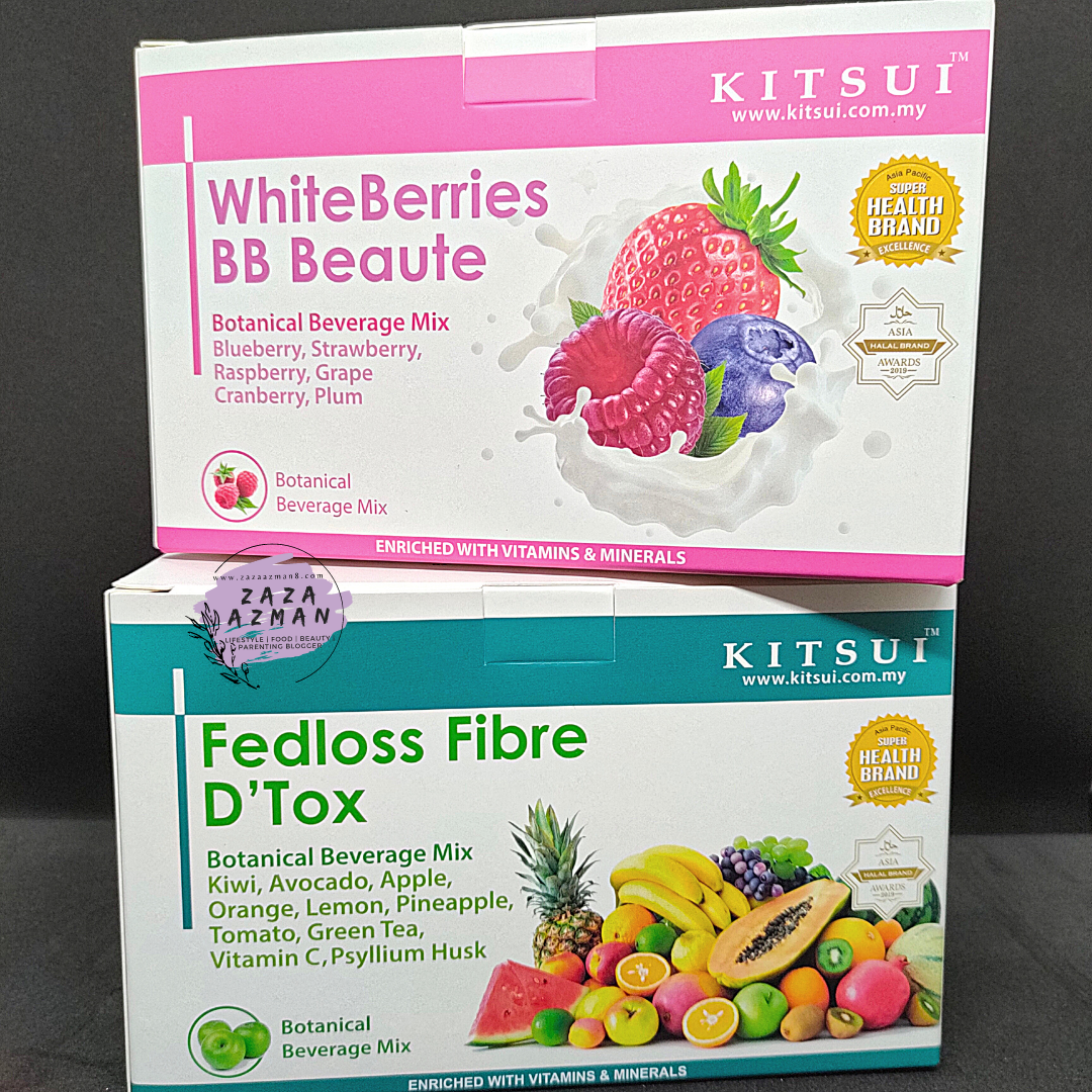 KITSUI WHITEBERRIES BB BEAUTE & KITSUI FEDLOSS FIBRE D'TOX | ZAZA'S REVIEW