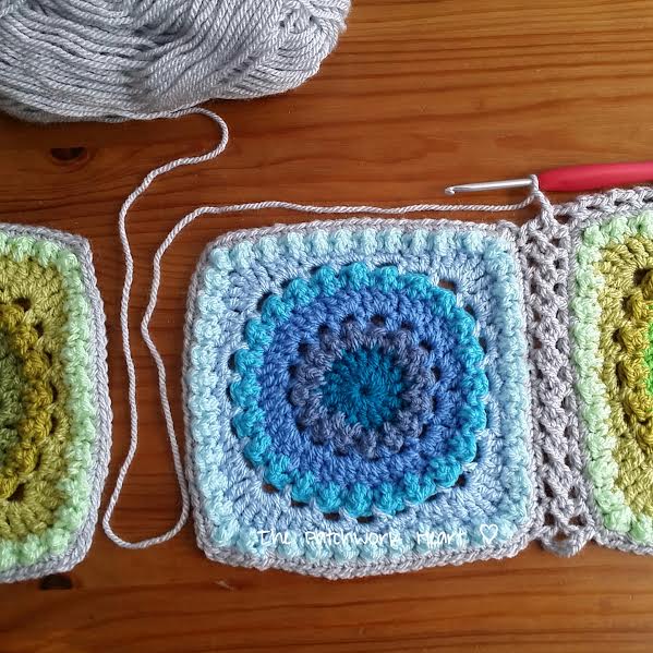 The Patchwork Heart: Continuous Flat Braid Join ~ a tutorial in UK terms