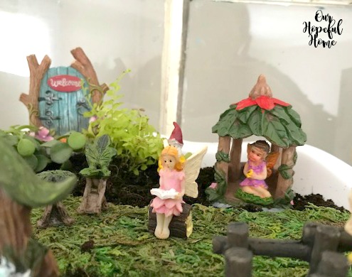 Our Hopeful Home: How To Make A Fairy Garden On a Budget
