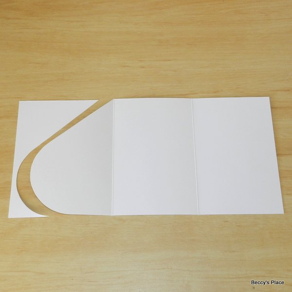 Beccy's Place: Tutorial: Teardrop Card (Trifold)