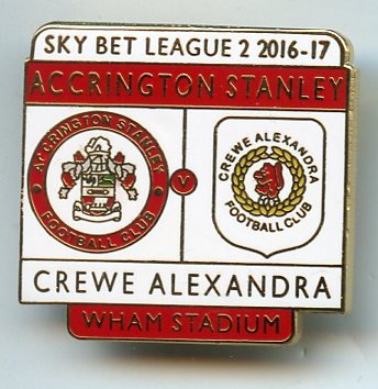 Crewe Alexandra Football Club pin badges