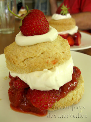 Katia au pays des merveilles: L'authentique shortcake aux fraises