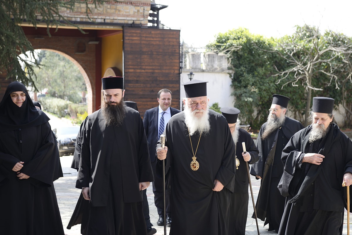 ΙΣΤΟΓΡΑΦΟΣ: Ο ΑΡΧΙΕΠΙΣΚΟΠΟΣ ΑΘΗΝΩΝ ΣΤΗΝ Ι.ΜΟΝΗ ΑΓ. ΓΡΗΓΟΡΙΟΥ ΠΑΛΑΜΑ