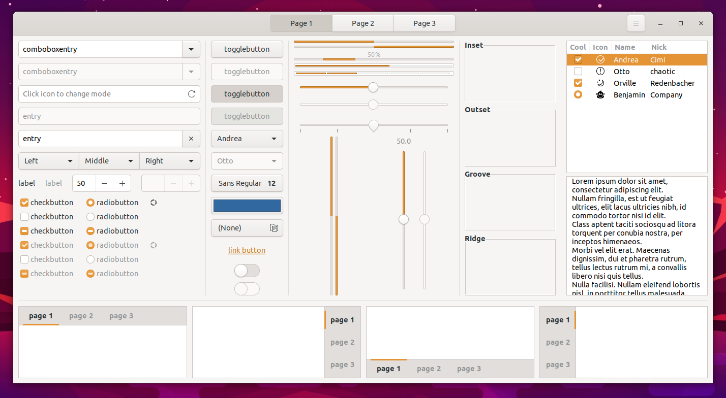Adwaita Color Variants Gnomes Default Theme In 12 Colors Light And Dark Gtk3 Gtk2 And Gnome