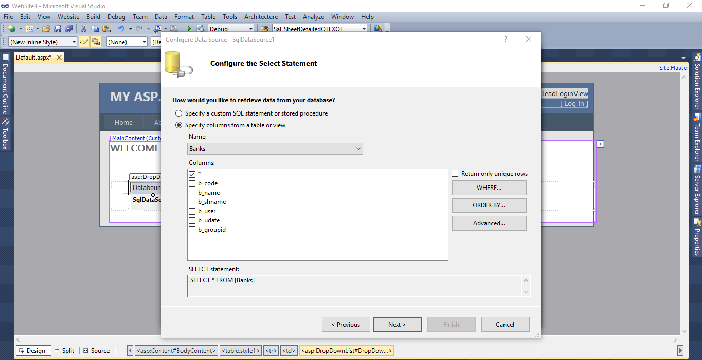 How to bind data with dropdownlist VB | Microsoft Visual Studio