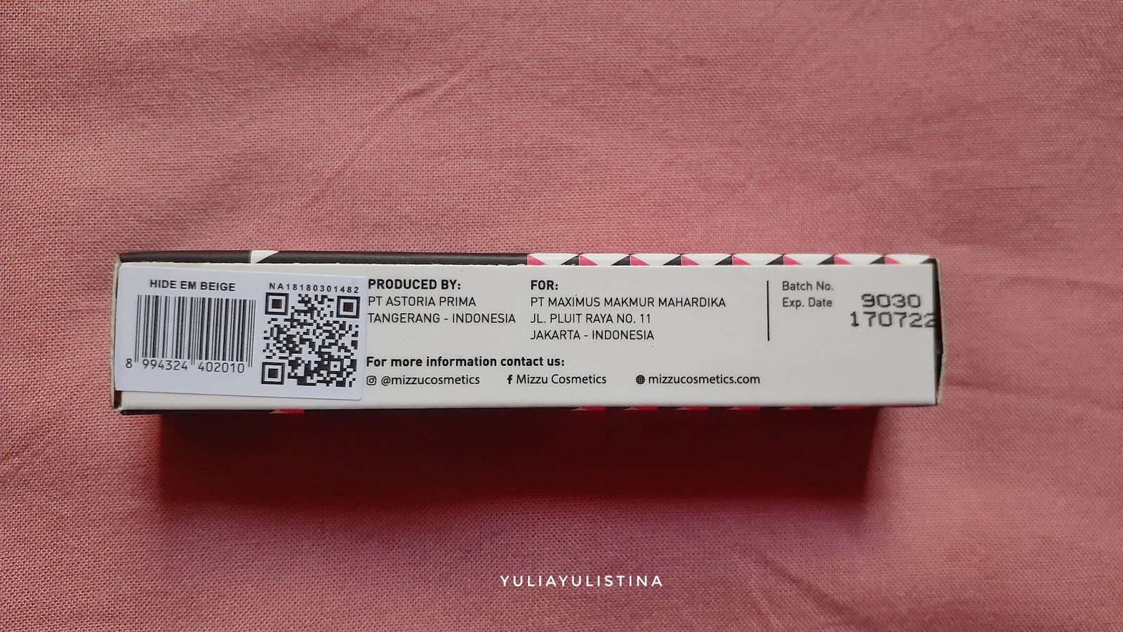 REVIEW : Mizzu Hide'Em Contour & Concealer (BEIGE) - The Yulistinay's Diary