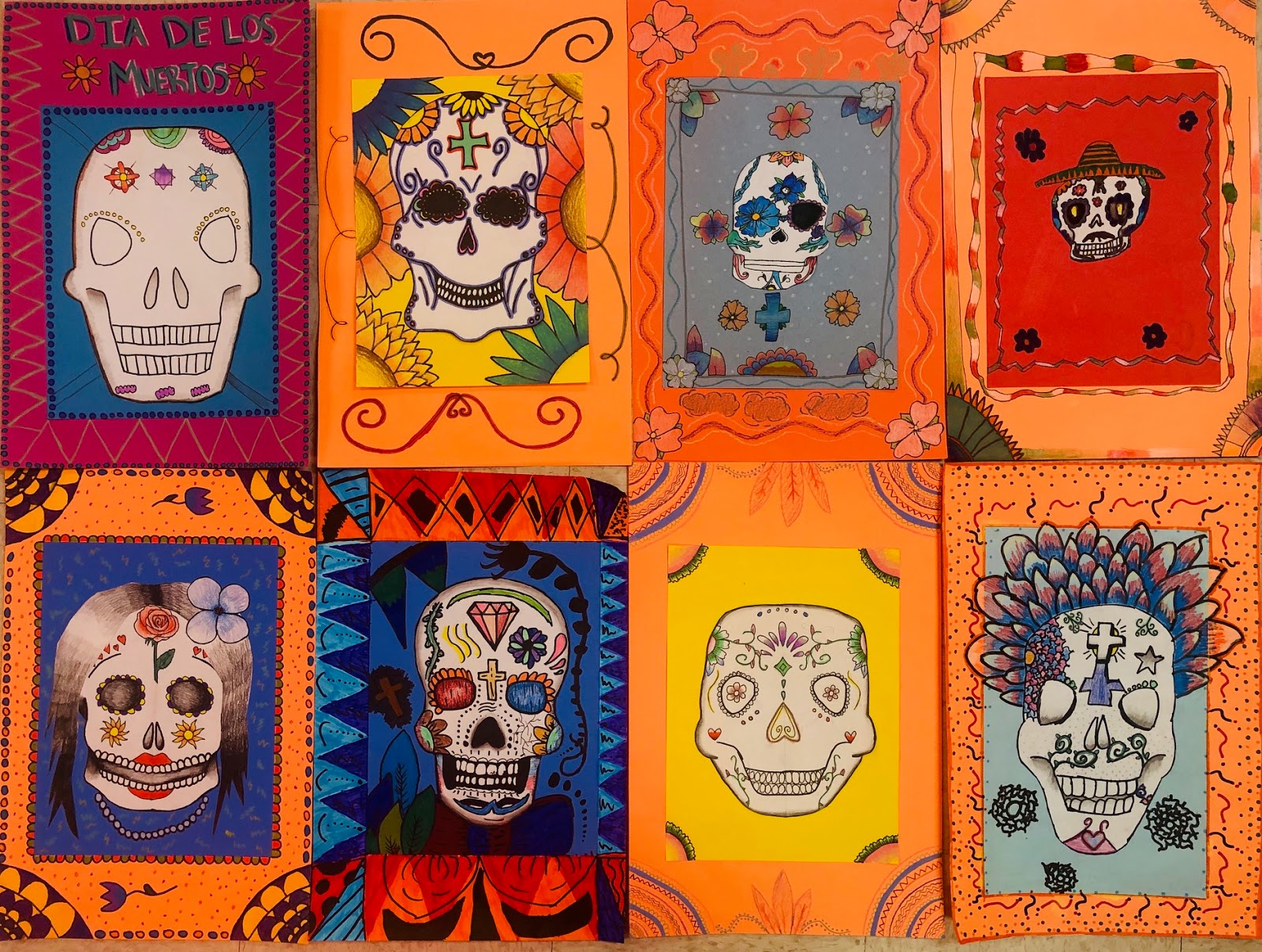 The Lost Sock : Day of the Dead art