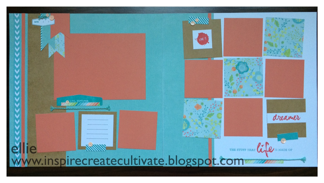 Inspire. Create. Cultivate.: Sunday Paper: Blossom Layout