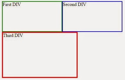 Tech Lead: Placing two DIVs horizontally one after another in same row