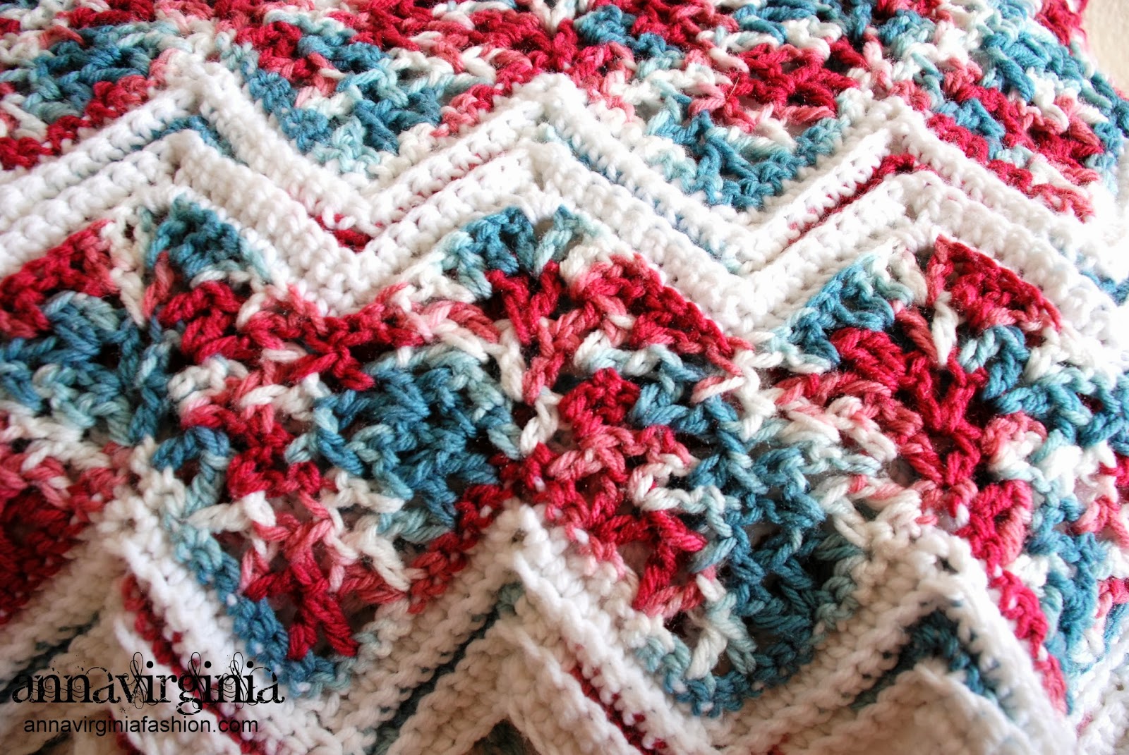 AnnaVirginia Fashion: Ripple Afghan
