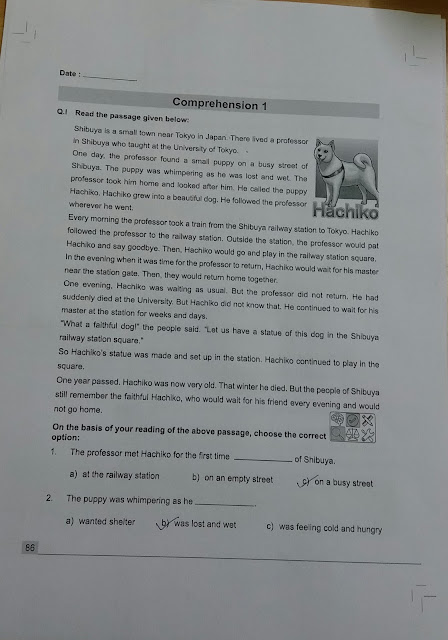 Grade 3, English, Comprehension