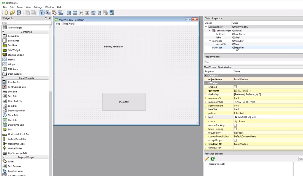 [Tech With Tim] PyQt5 Tutorial - How to Use Qt Designer