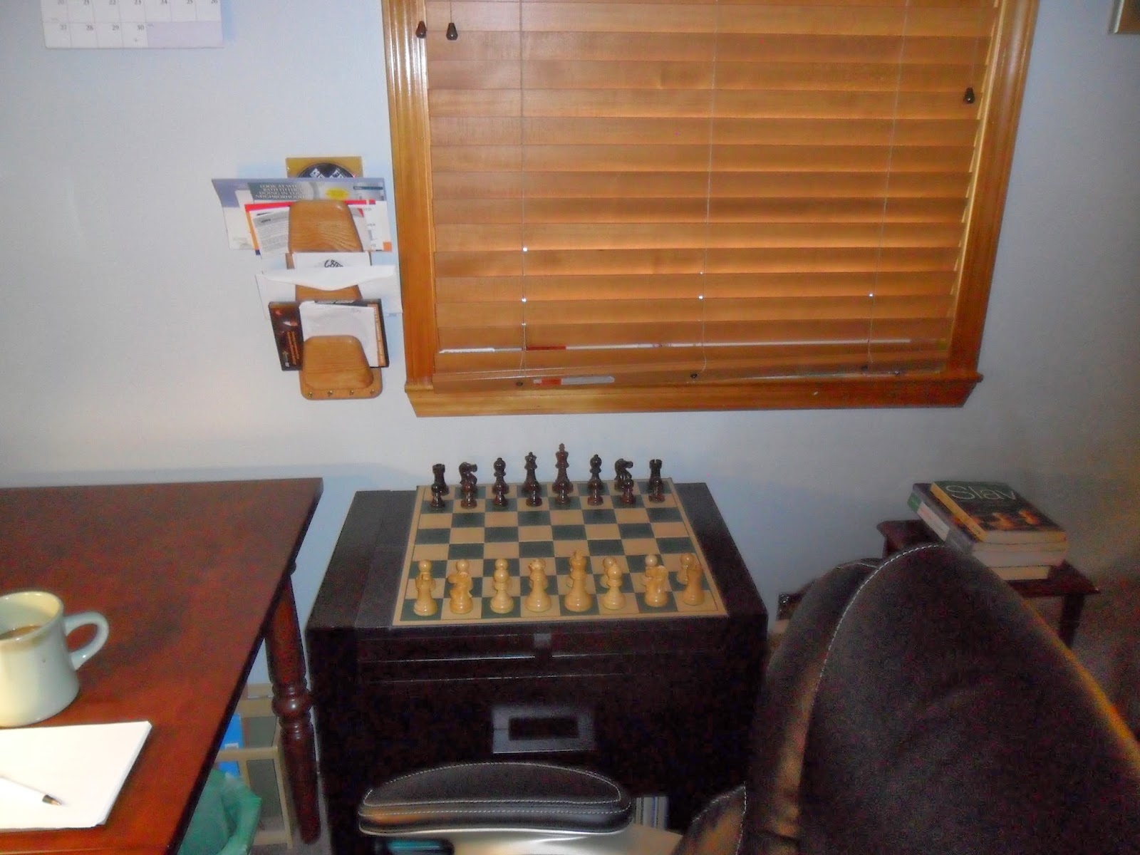 Livingston County Chess Blog: A Permanent Chess Study Area is a Big Help!