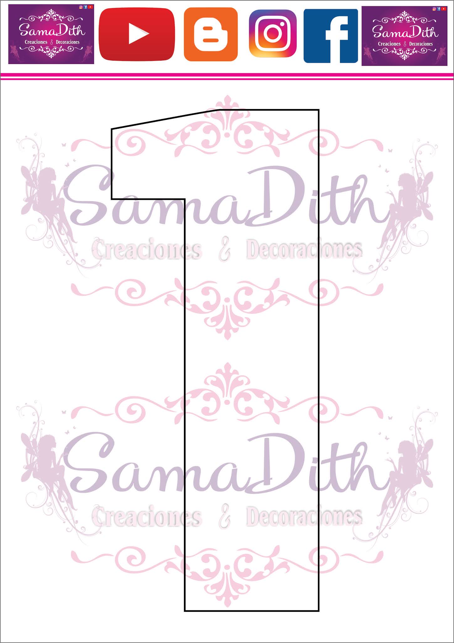 Creaciones Samadith Peru: MOLDE NUMEROS 3 COLLEGE SOLID