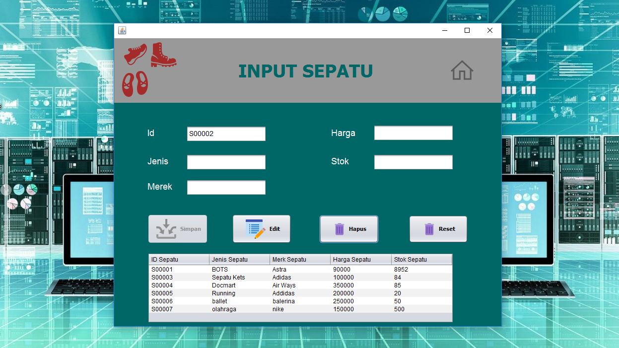 Tutorial Aplikasi Toko Sepatu Menggunakan Bahasa Pemrogaraman Java dan ...