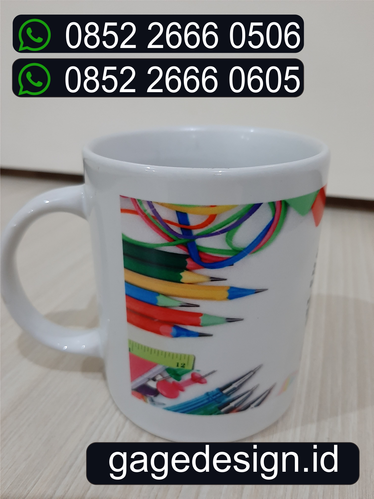 Cetak Mug Custom Terdekat di Gage Design