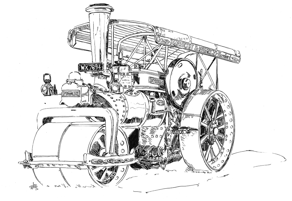 Martin Squires Automotive Illustration: Gloucestershire Steam ...