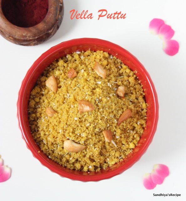 Sandhiya's Cookbook: Sweet Puttu with home made rice flour | Vella ...