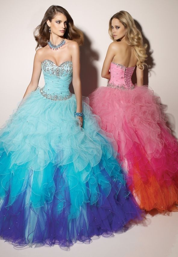 WhiteAzalea Ball Gowns: Multi-Colored Ball Gown