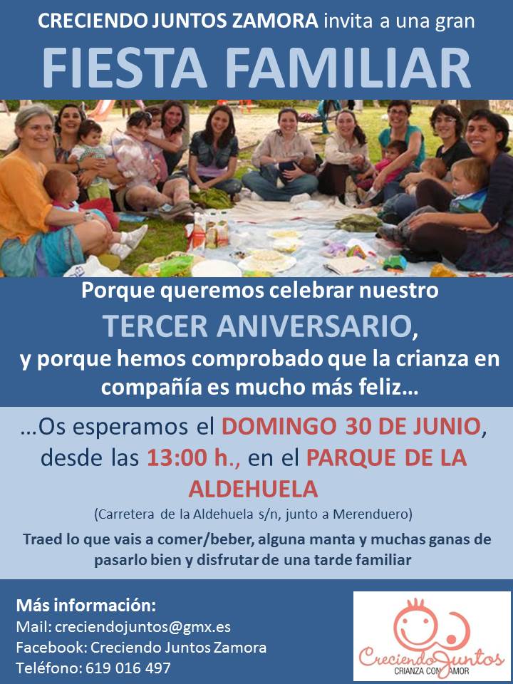 Creciendo Juntos Zamora: Fiesta familiar para celebrar nuestro 3er ...