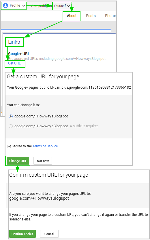 구글플러스 사용법 맞춤주소 Custom Url 만들기 구글블로그 블로그스팟