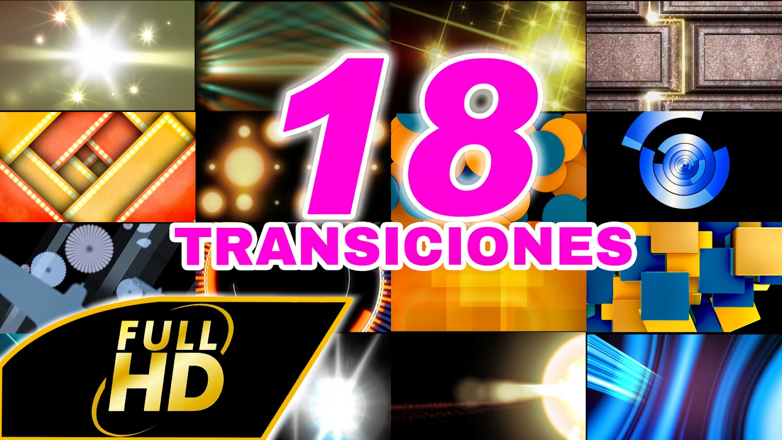 18 TRANSICIONES PACK ~ Material Para Editores