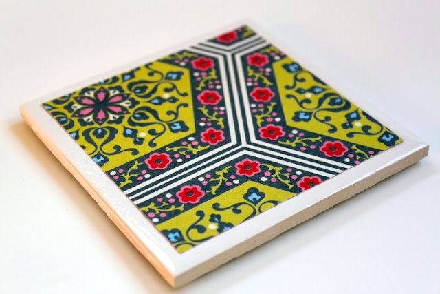 Embellished Tile Coasters | Munchkins and Mayhem