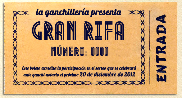 la ganchillería: la pequeña gran rifa