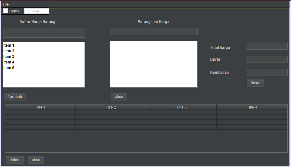 Tutorial membuat Aplikasi Kasir dan Tiket Wisata di Java Netbeans Bagian 1